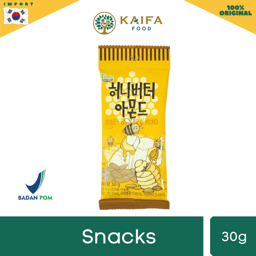 Jual HBAF (TOM'S) HONEY BUTTER ALMOND | Shopee Indonesia