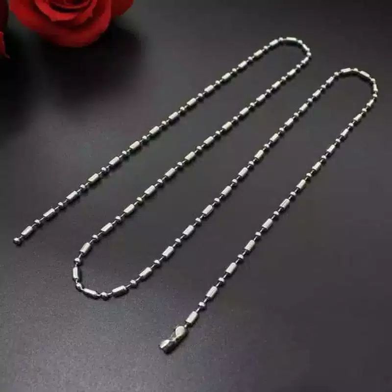 Jual KALUNG MONEL MODEL BAMBU PANJANG 75CM WARNA SILVER | Shopee Indonesia