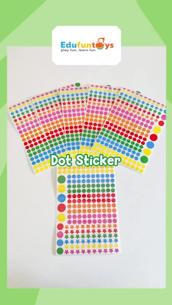 Jual [EDUFUNTOYS] Dot Sticker Isi 8 Lembar | Stiker Montessori Edukasi ...