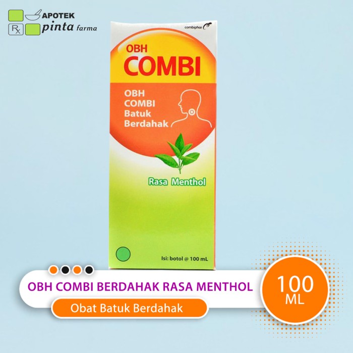 Jual OBH COMBI OBAT BATUK BERDAHAK RASA MENTHOL SIRUP 100 ML | Shopee ...