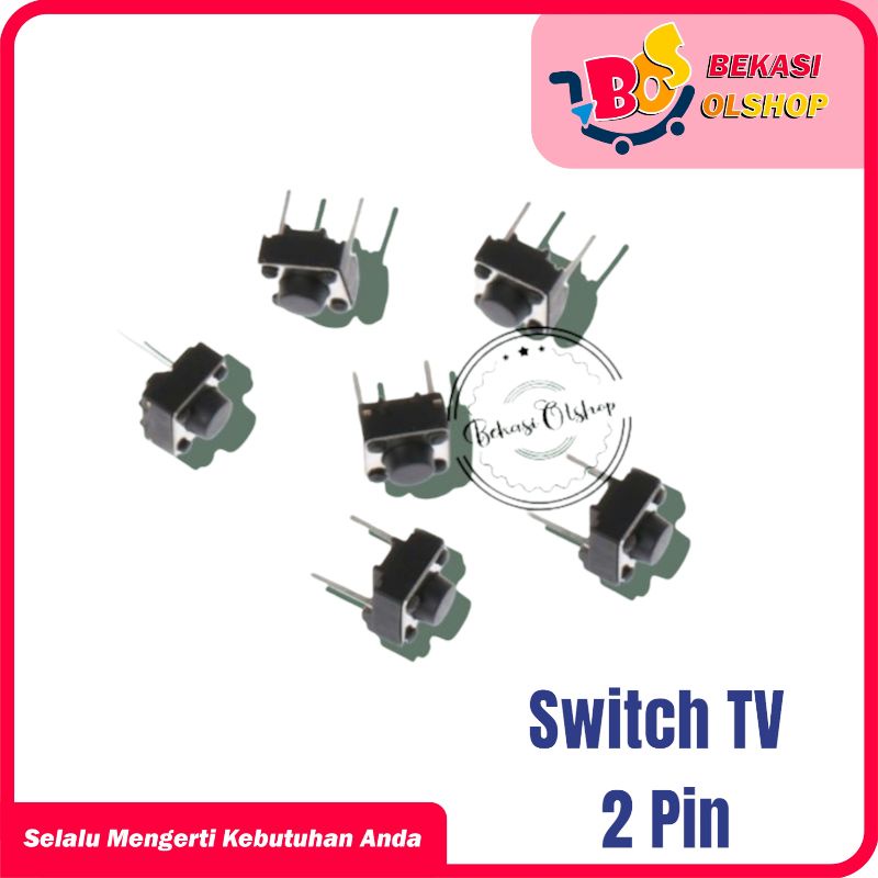 Jual Push Button Micro Switch 2 Pin DIP tactile | Shopee Indonesia