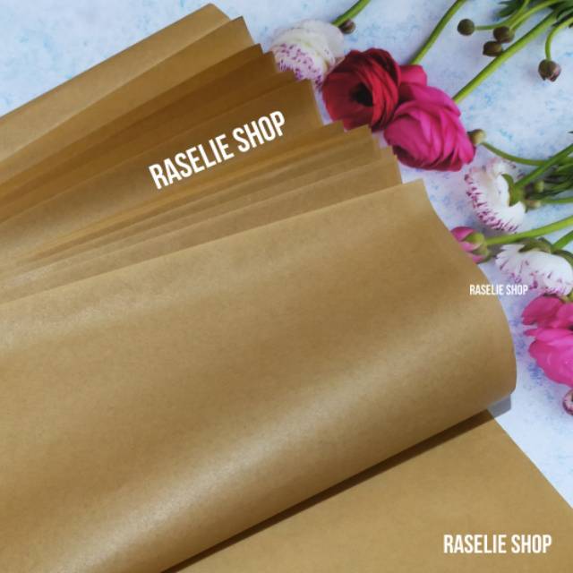 Jual Set 5 pcs Kertas Roti COKLAT Baking Paper Anti Lengket Alas Loyang ...