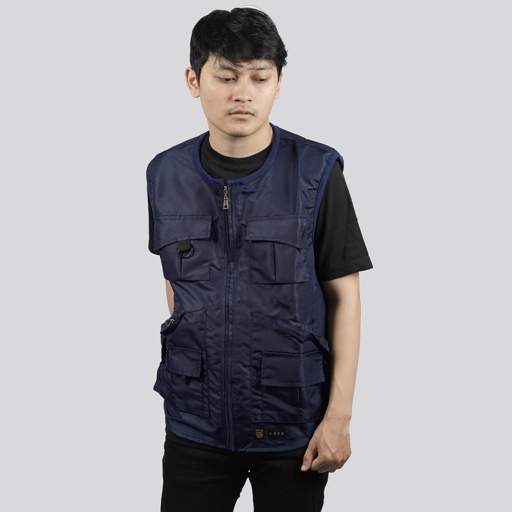 Jual Tozicozy Poseidon Vest Outer Warna Navy Bahan Taslan Waterproof ...