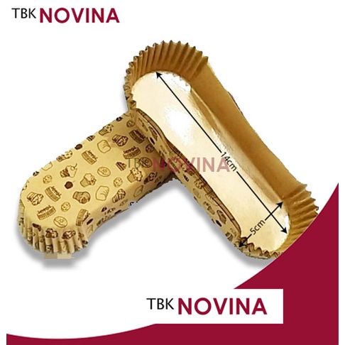 Jual [200pcs] PAPER CUP CASE ROTI OVAL / KERTAS ALAS CUP ROTI LAMINASI ...