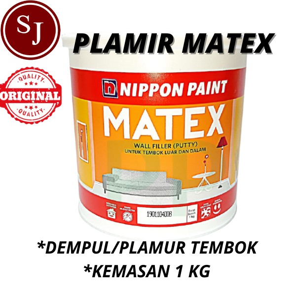 Jual MATEX Dempul Plamir Plamur Pelamir Tembok Wall Filler Putty 1Kg 1 ...