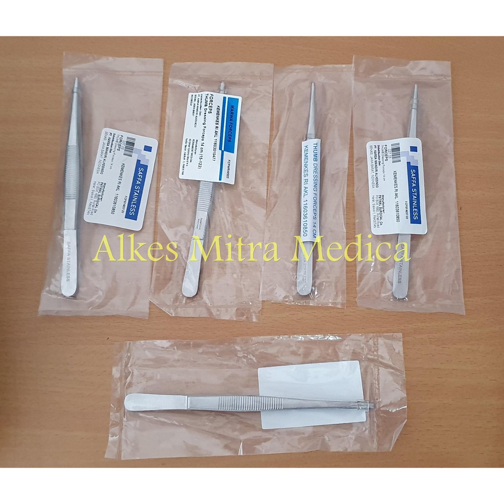 Jual Pinset Anatomis 14cm - Pincet Anatomi - Thumb Dressing Forceps 14 ...