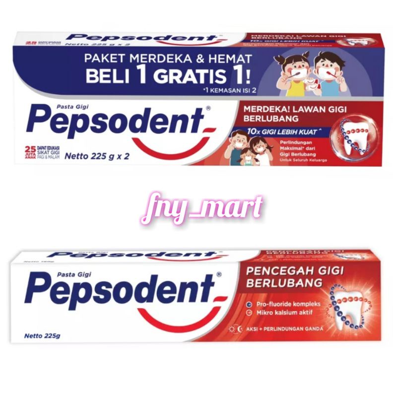 Jual Pepsodent Pasta Gigi White 225gr - Pepsodent 225gr Isi 2- Odol ...