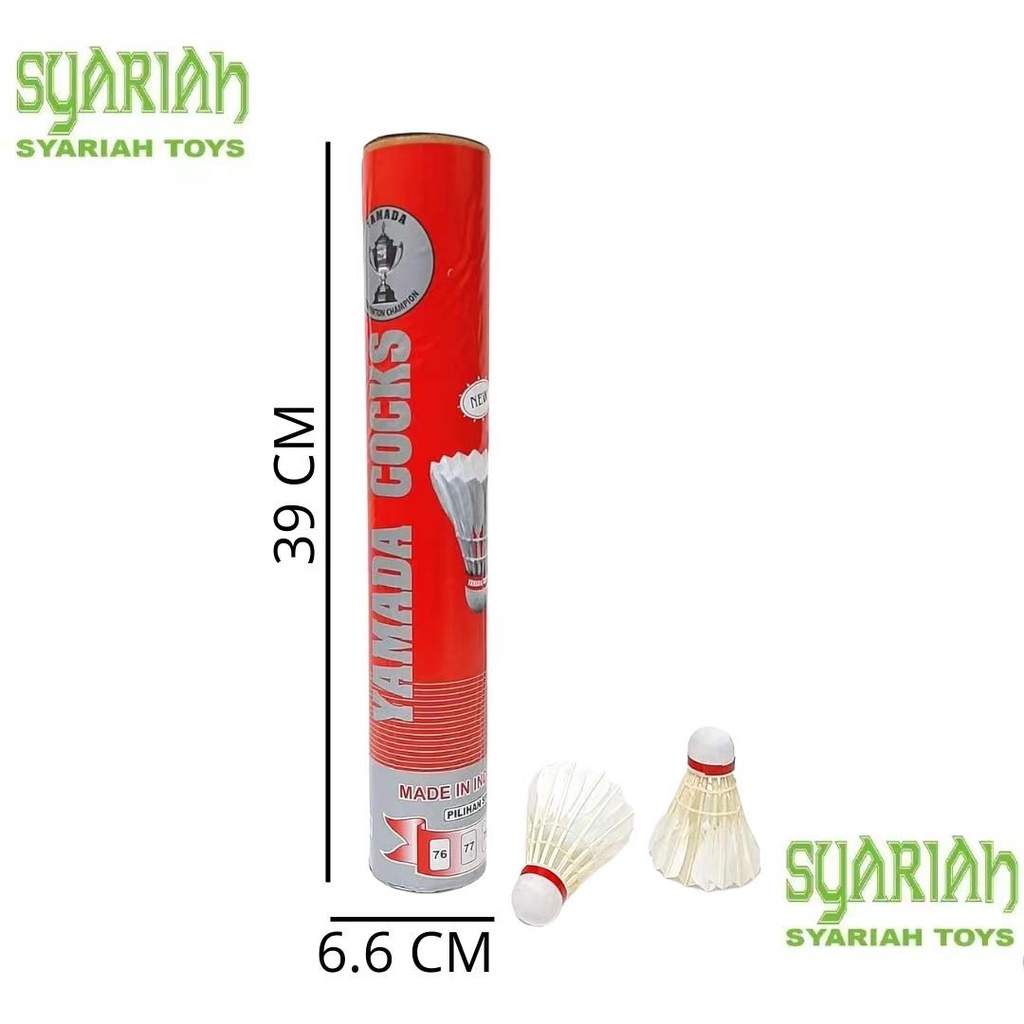Jual SYARIAH TOYS (HARGA 1 SLOP = 12 PCS) SHUTTLE COCK BADMINTON BOLA ...