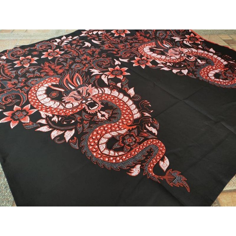 Jual Kain Batik Solo print motif naga | Shopee Indonesia