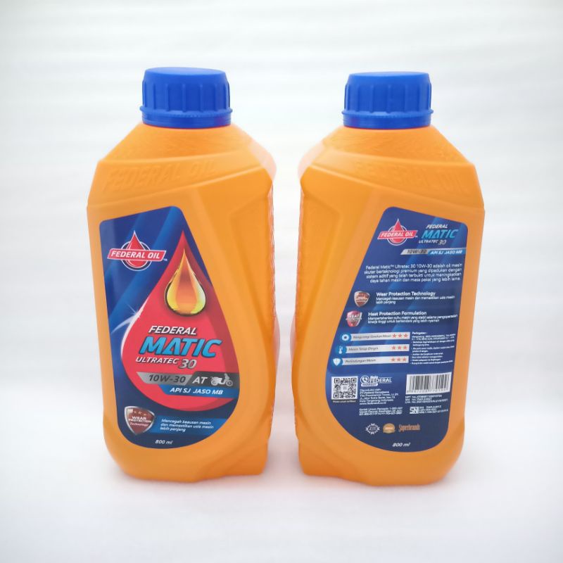 Jual Motor Matic - Oli Federal Matic Ultratec30 0,8 liter | Shopee ...
