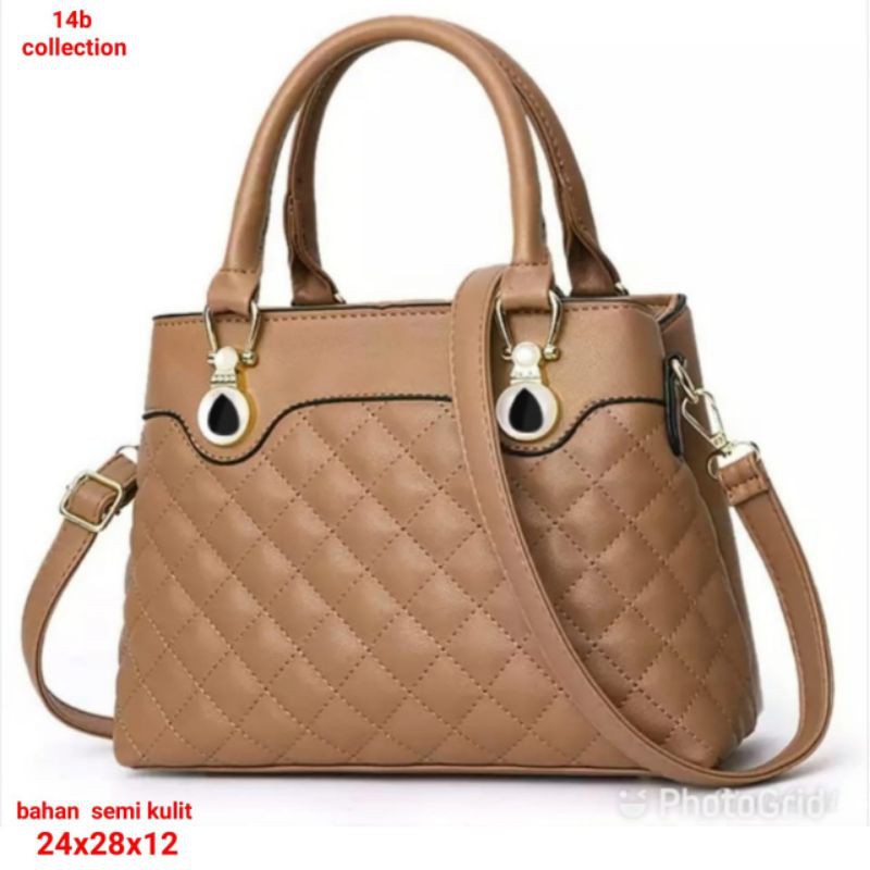 Jual tas selempang wanita handbag/slingbag kulit besar laptop/ tas guru ...