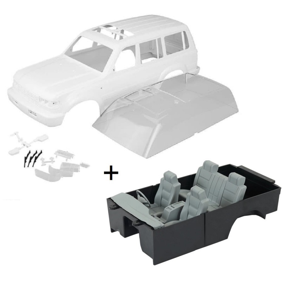 Jual Land Cruiser LC80 Hard Body Shell 313mm With Interior RC Adventure ...