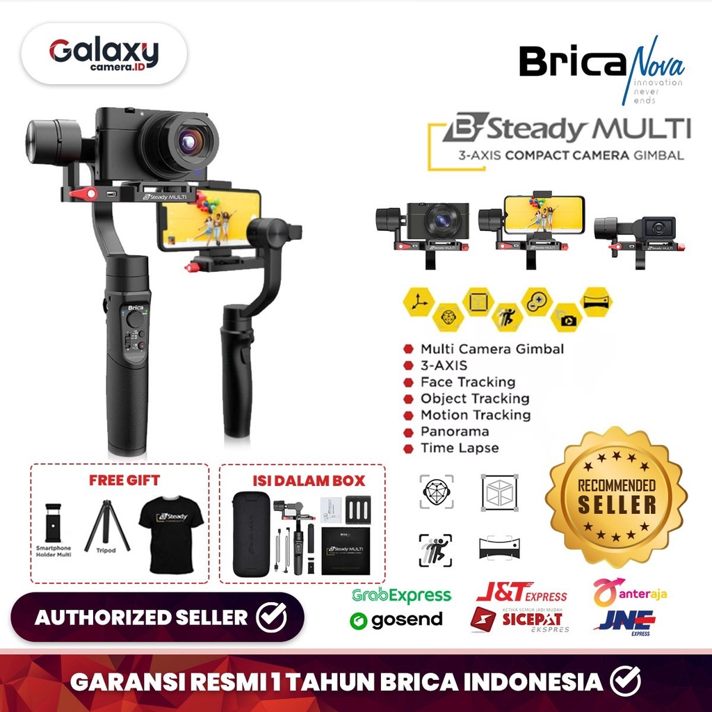 Jual Brica B-Steady 3-Axis Gimbal Hp Smartphone Stabilizer Series - B ...