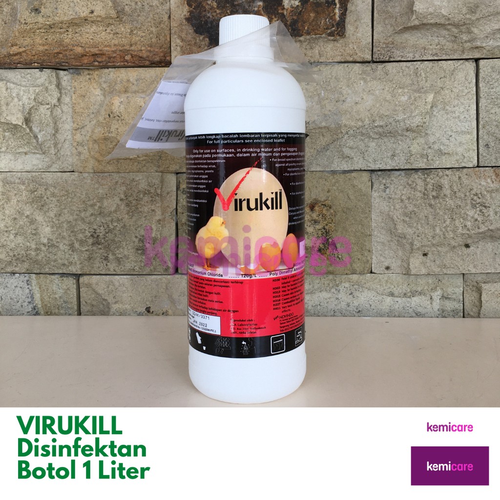 Jual VIRUKILL Disinfektan Basmi Virus Jamur Bakteri Mycoplasma Yeast ...