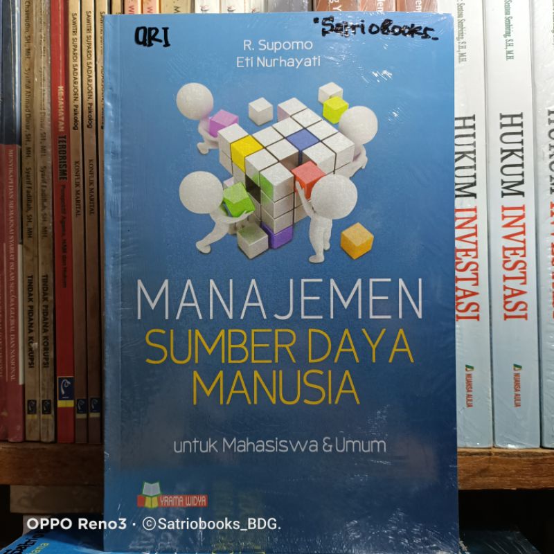 Jual MANAJEMEN SUMBER DAYA MANUSIA ( MSDM ) Untuk Mahasiswa Dan Umum. R. SUPOMO. ORIGINAL ...