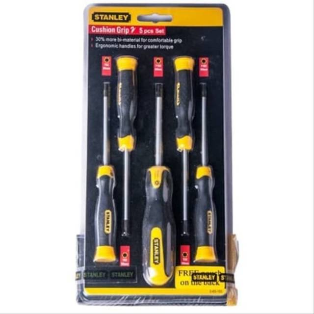 Jual Obeng Torx Bintang Set ( 2-65-155 ) Stanley T5, T6, T8, T10, T15 ...