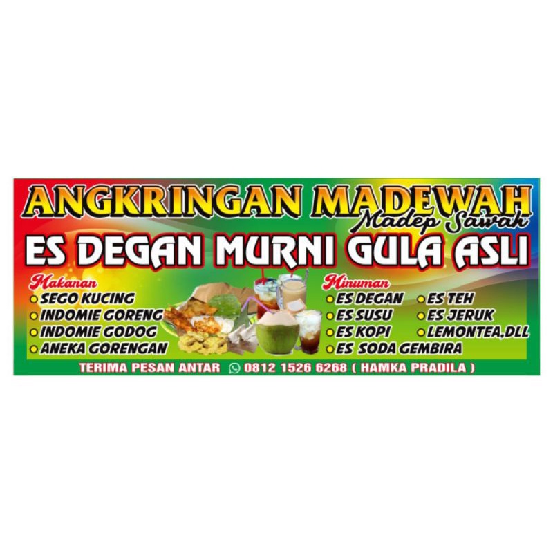 Jual pesanan spanduk kain es degan | Shopee Indonesia