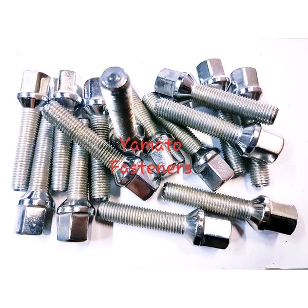 Jual BAUT RODA MERCY M12 x 1.5 x 50 Diameter 12 mm Panjang 50 mm Drat 1 ...