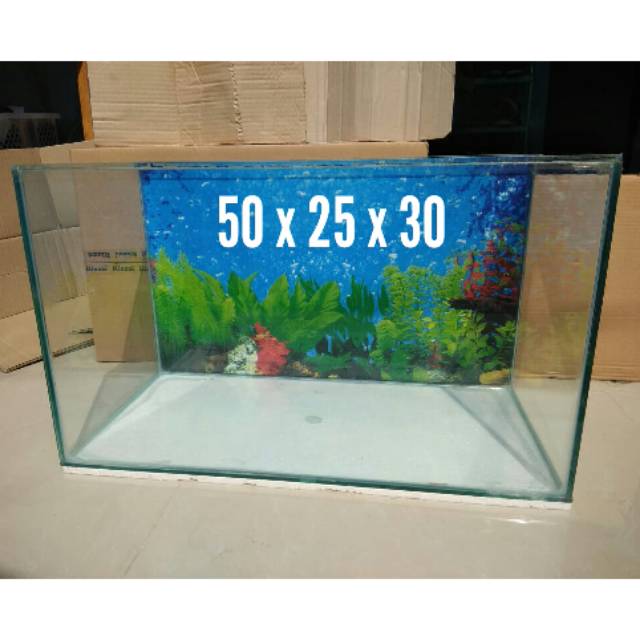 Jual Aquarium 50 x 25 x 30 khusus gojek | Shopee Indonesia