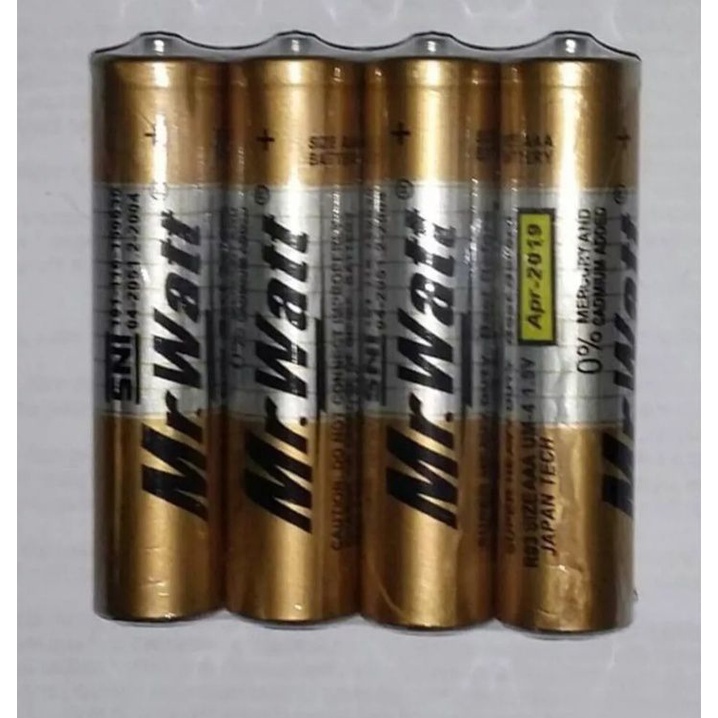 Jual BATRE JAM DINDING MEREK MR WAT 1 PCK 4 PCS | Shopee Indonesia