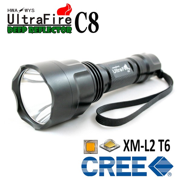 Jual UltraFire C8 DEEP SENTER LED CREE XM-L2 XML2 MEMORY | Shopee Indonesia