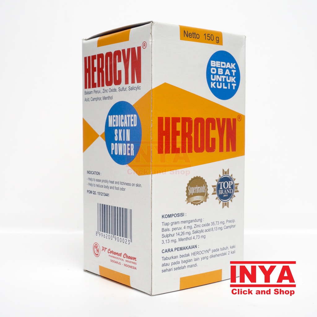Jual HEROCYN MEDICATED SKIN POWDER - Bedak Obat Untuk Kulit | Shopee ...