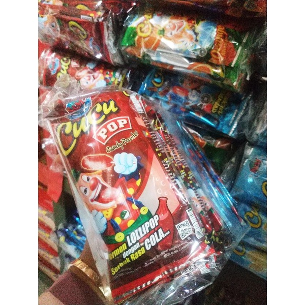 Jual Permen Cucu Pop | Permen loly serbuk gula | Shopee Indonesia