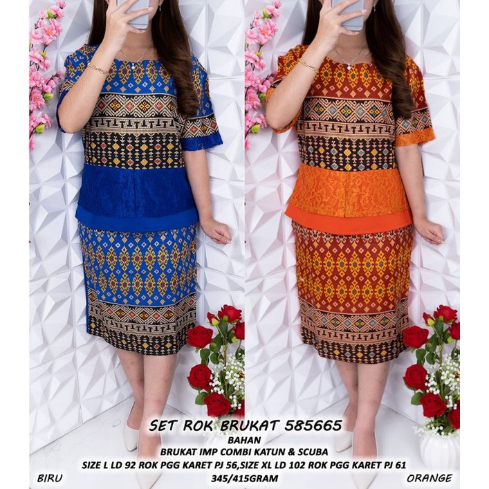 Jual Set Rok Scuba Tebal 5856 (STANDAR & JUMBO) | Shopee Indonesia