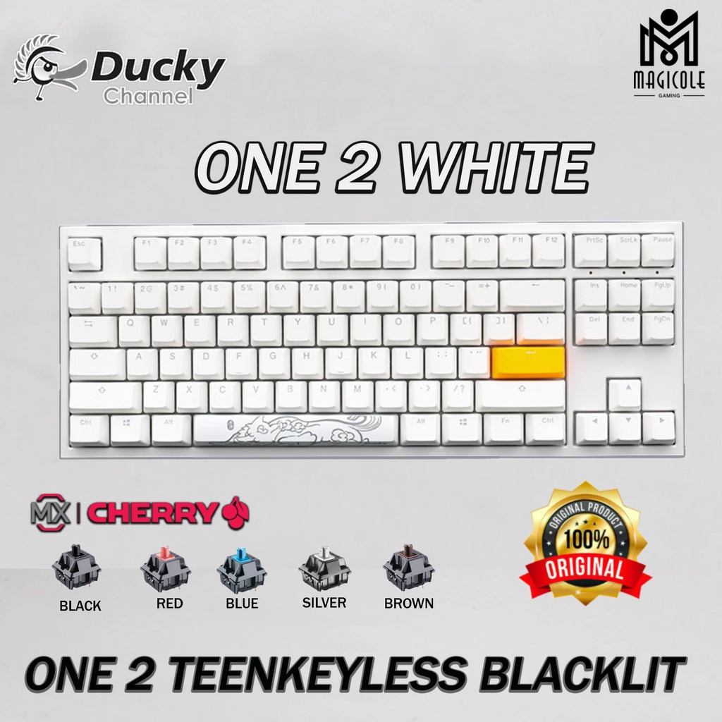 Jual Ducky One 2 Backlit TKL White Case WhiteLED Mechanical Gaming ...