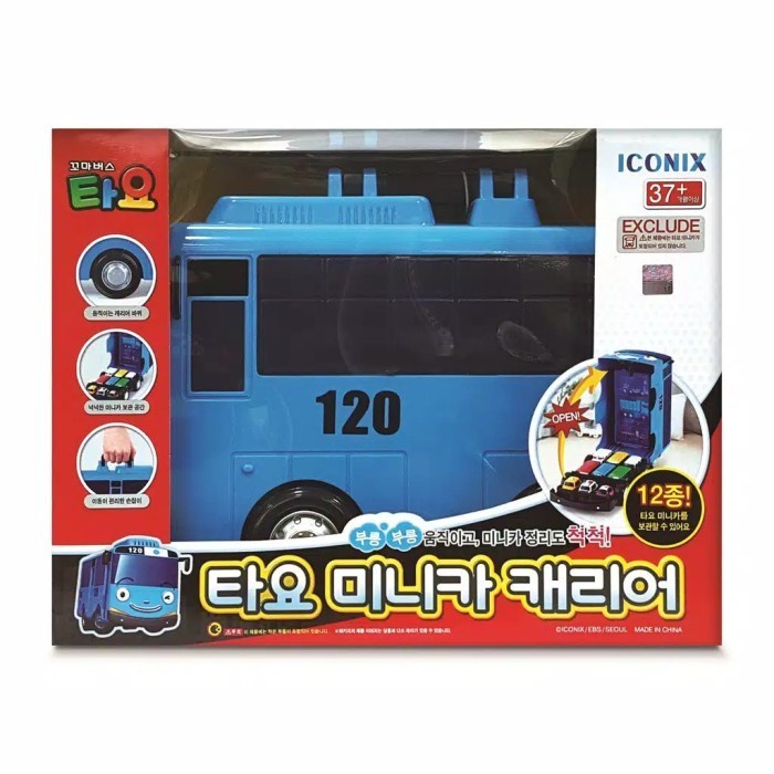 Jual Iconix Tayo The Litle Bus Minicar Storage TYT 115001 Mainan Tayo ...