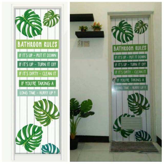 Jual STICKER PINTU KAMAR MANDI | Shopee Indonesia