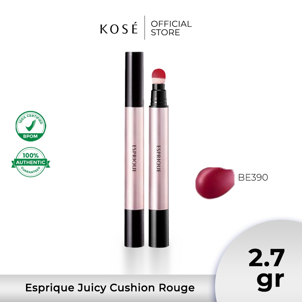 Jual KOSÉ Esprique Juicy Cushion Rouge BE390 Dark Red | Shopee Indonesia