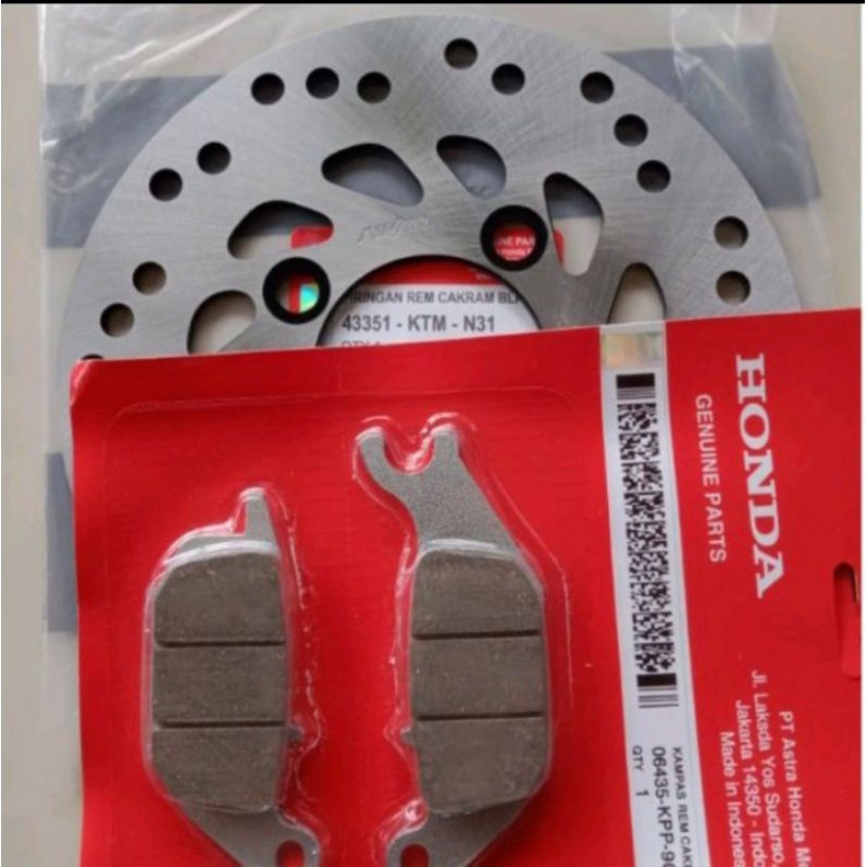 Jual Piringan cakram Belakang+kampas Rem supra X 125 supra X Helmin blade | Shopee Indonesia