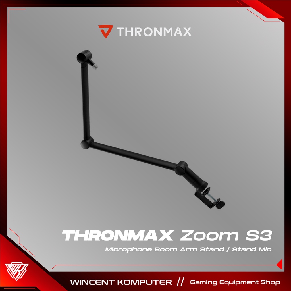 Jual Thronmax Zoom Boom Arm Stand S3 / stand mic | Shopee Indonesia