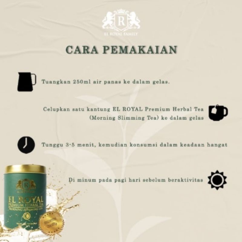 Jual Teh El Royal Minuman Herbal kesahatan Tubuh Dan Memperlancar ...