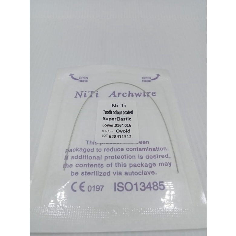 Jual NITI WIRE ESTHETIC COATED WIRE RECTA / KAWAT NITI PUTIH COATED ...