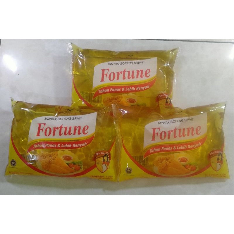 Jual FORTUNE MINYAK GORENG 1 LITER KEMASAN BANTAL | Shopee Indonesia