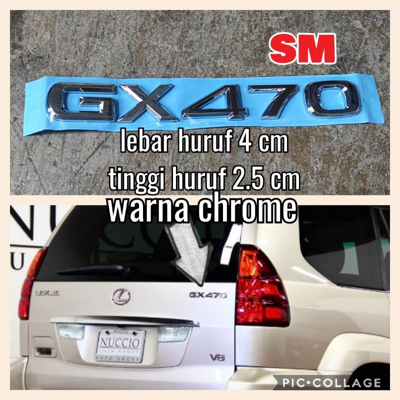 Jual emblem LX 570 GX 470 lexus emblem bagasi logo LX570 GX470 | Shopee ...