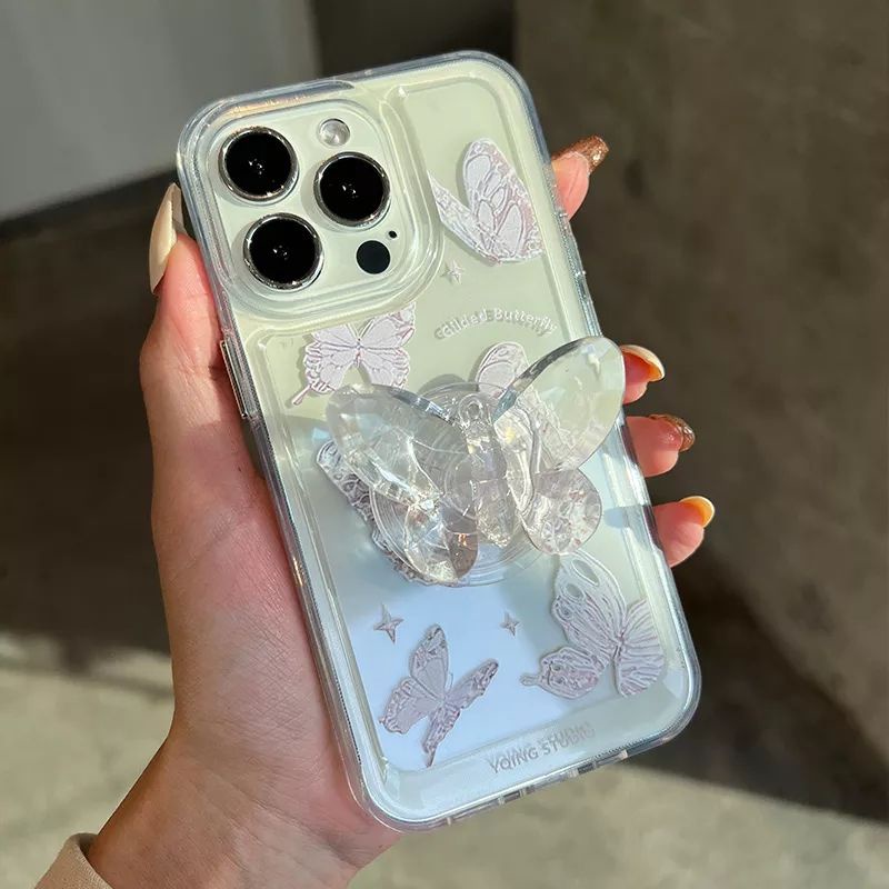 Jual [ READY STOCK ] korean popsocket aesthetic griptok gummy bear clear laser hologram glitter ...