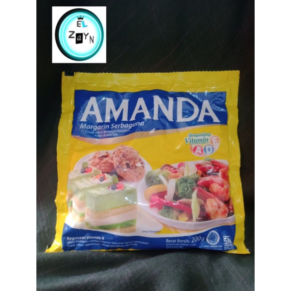 Jual AMANDA Margarin Serbaguna 200 gram | Shopee Indonesia
