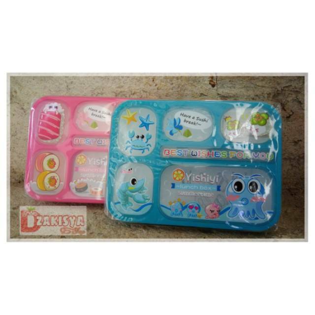 Jual YOOYEE LUNCH BOX KARTUN 6 SEKAT | Shopee Indonesia