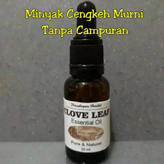 Jual Minyak Cengkeh MURNI 20ml - Minyak Daun Cengkeh MURNI - Clove Leaf Essential Oil - Clove ...