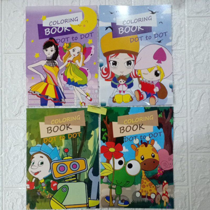 Jual Coloring Book Dot To Dot / Buku Mewarnai Titik ke titik | Shopee ...