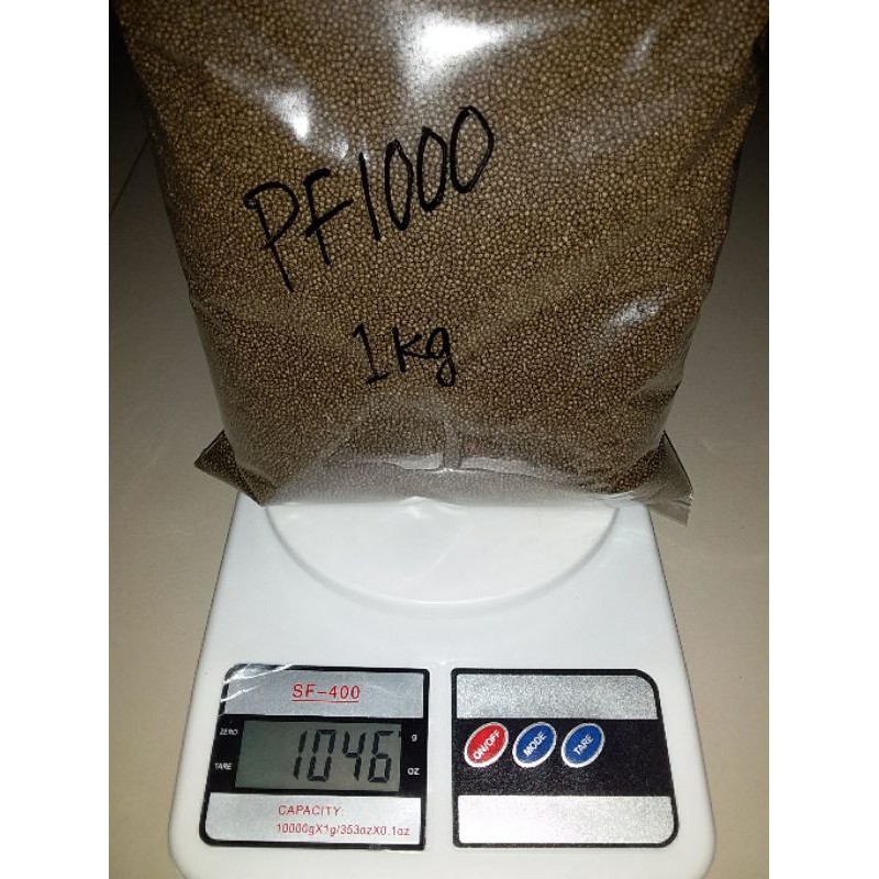 Jual PF 1000/ PF 800 / PF 500 repack 1kg/pelet pf 500 pf800 pf 1000 ms ...