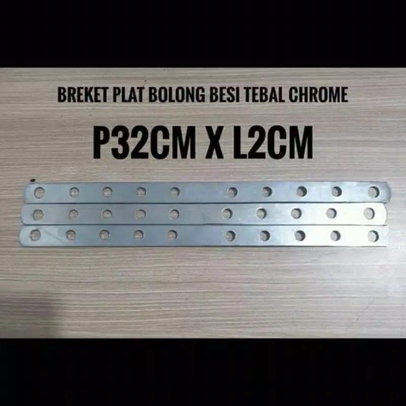 Jual Breket Variasi Tebal Breket Bolong-Bolong Breket Plat Besi Breket ...