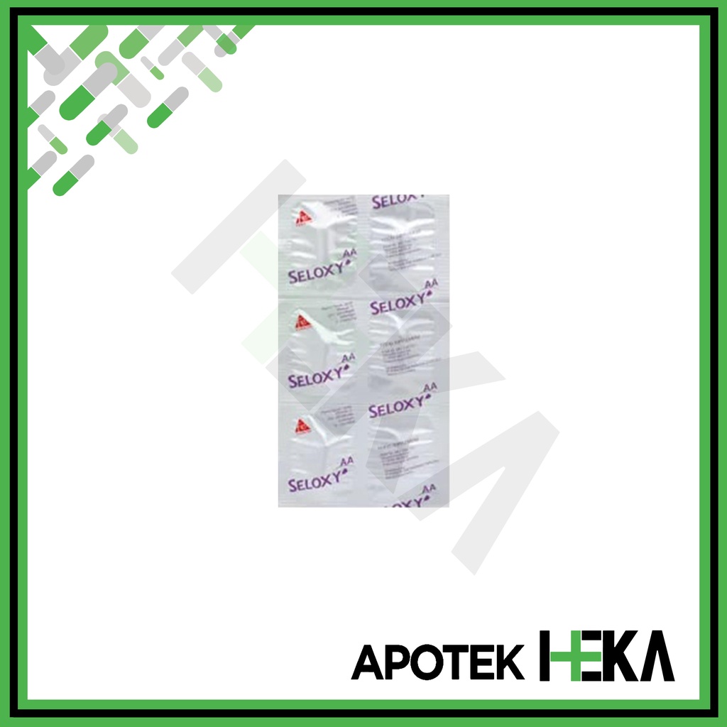 Jual Seloxy AA Kaplet Strip isi 6 - Mengandung Alpha Lipoic Acid ...