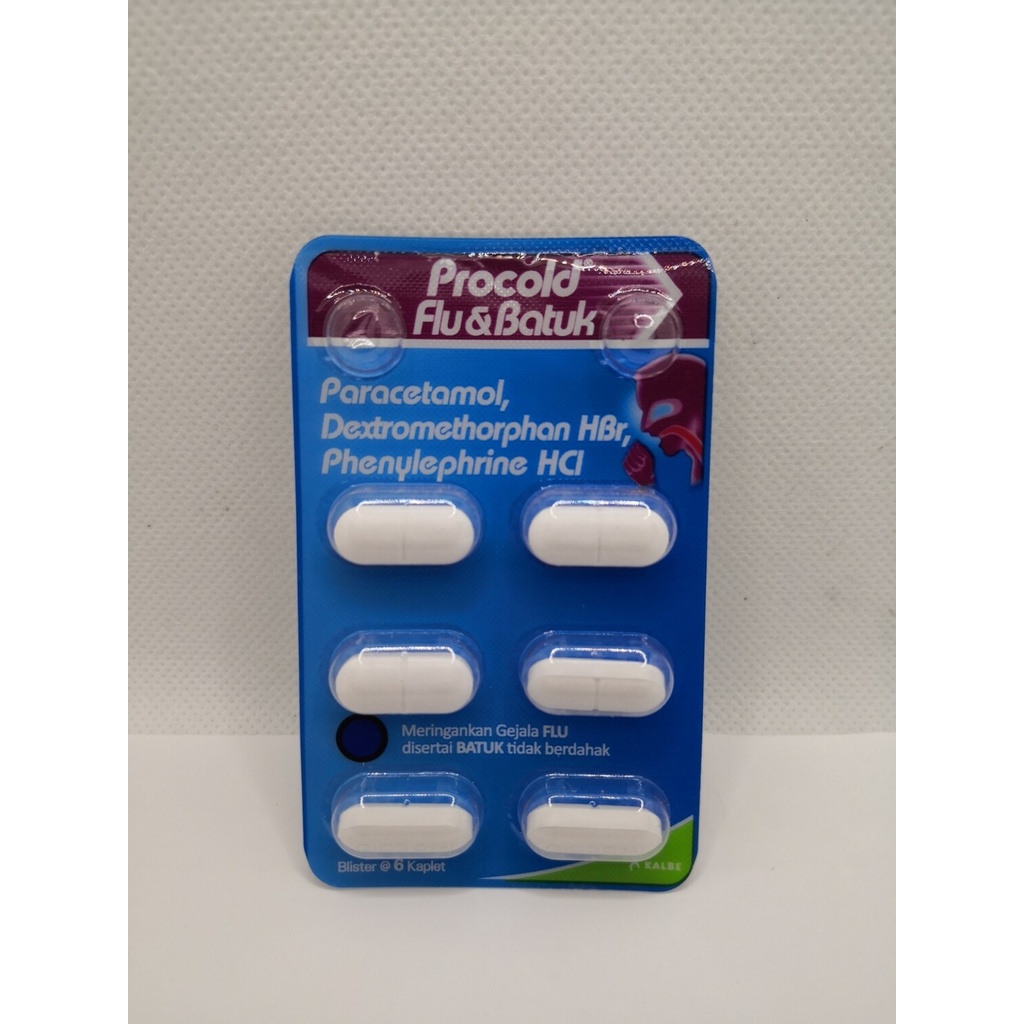 Jual PROCOLD FLU DAN BATUK 1 BLISTER ISI 6 KAPLET | Shopee Indonesia