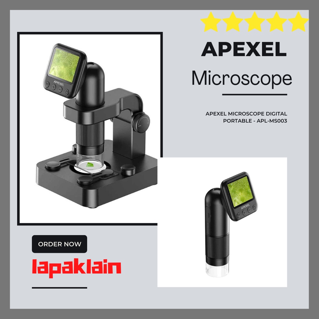 Jual APEXEL Microscope Digital Portable - APL-MS003 | Shopee Indonesia