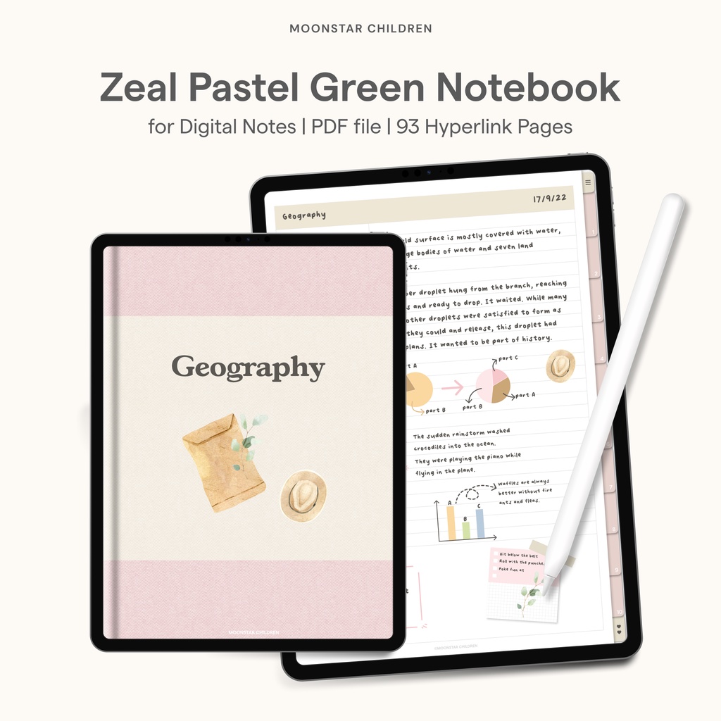 Jual Zeal Pastel Pink Digital Notebook BuJo Journal Note taking Study ...