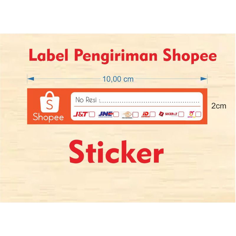 Jual stiker pengiriman / label pengiriman shopee | Shopee Indonesia